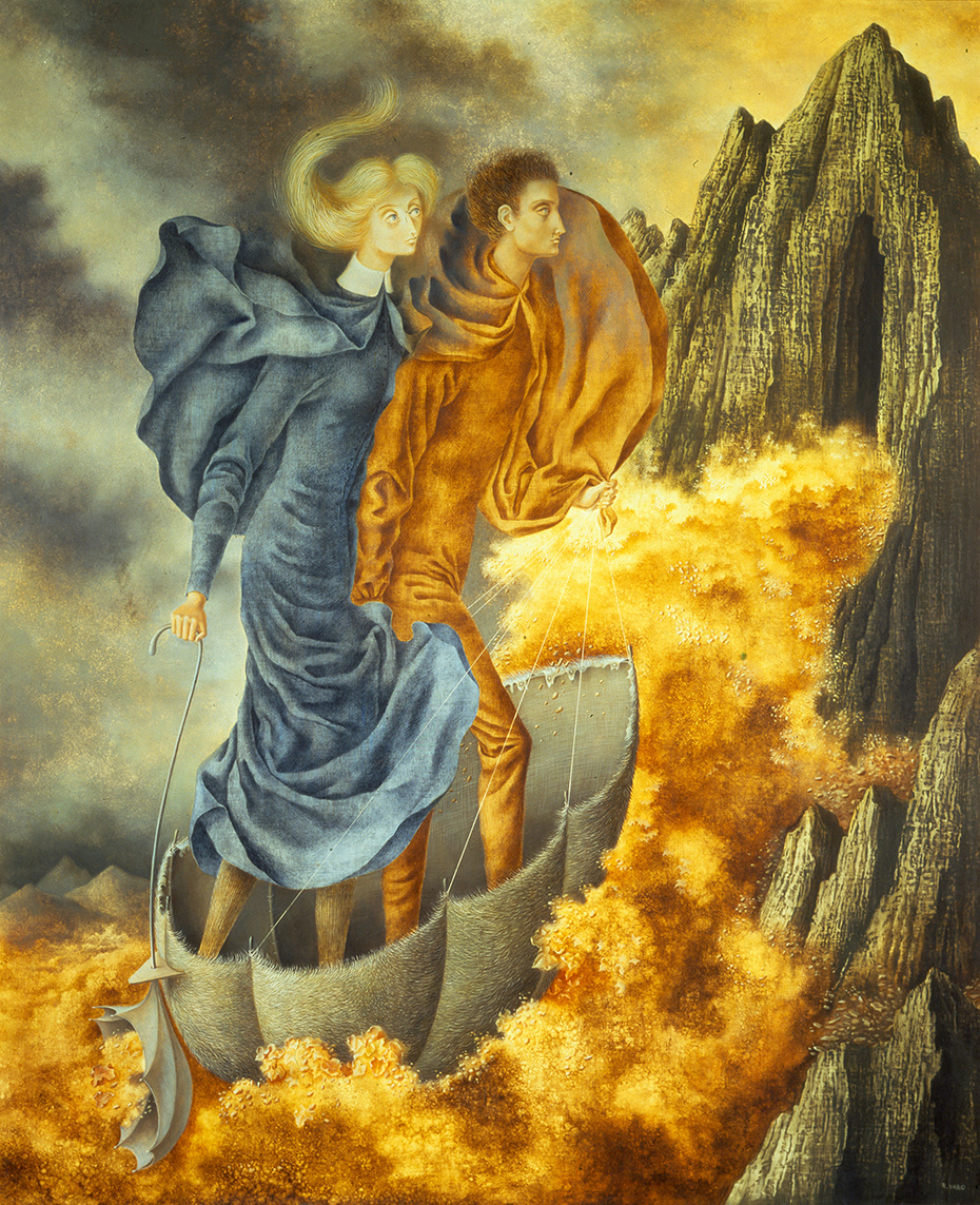 Remedios Varo | La Huida - (Tercer panel del Tríptico)